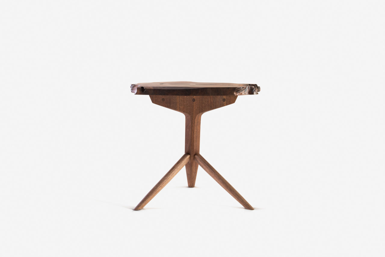 Conoid Cross Leg End Table — George Nakashima Woodworkers