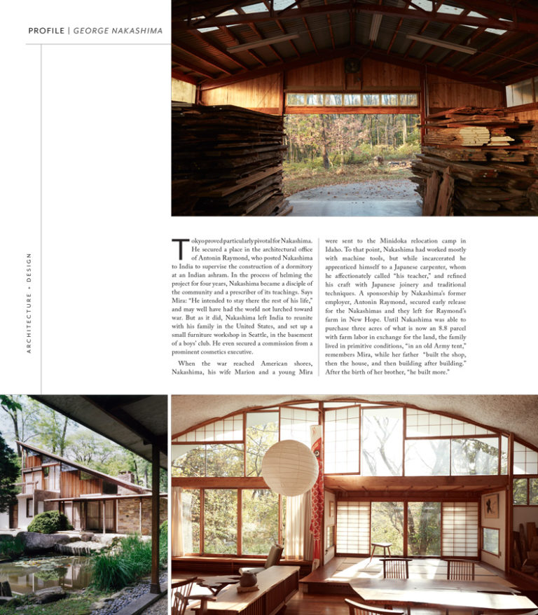 DIGS Architecture + Design: Soul Craft — George Nakashima Woodworkers